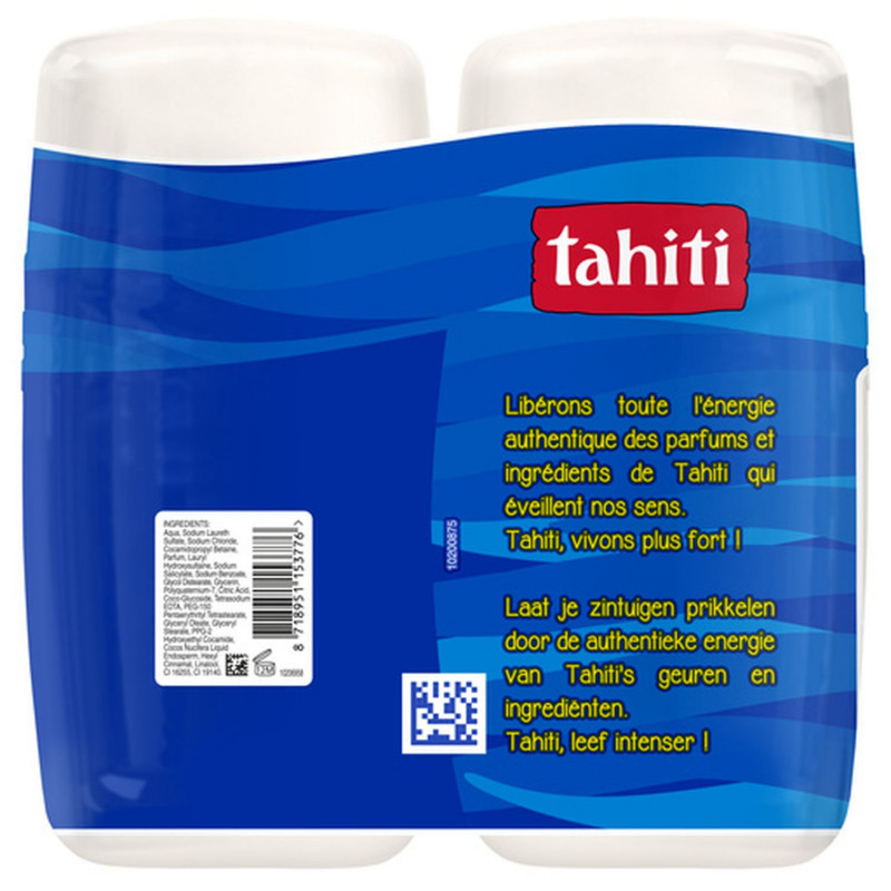 Pack de 6 - Lot Gel douche Tahiti Coco Nourrissante - 2x250ml
