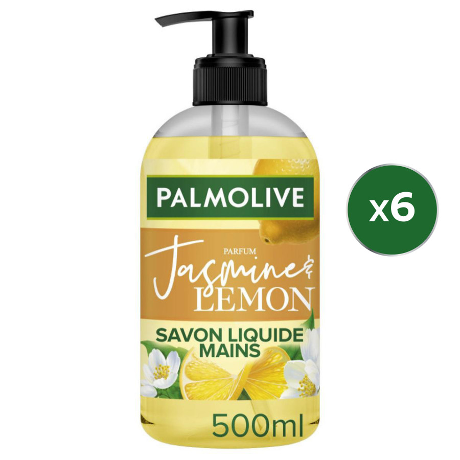 Pack de 6 - Savon liquide Mains Palmolive Botanical Jasmin & citron ...